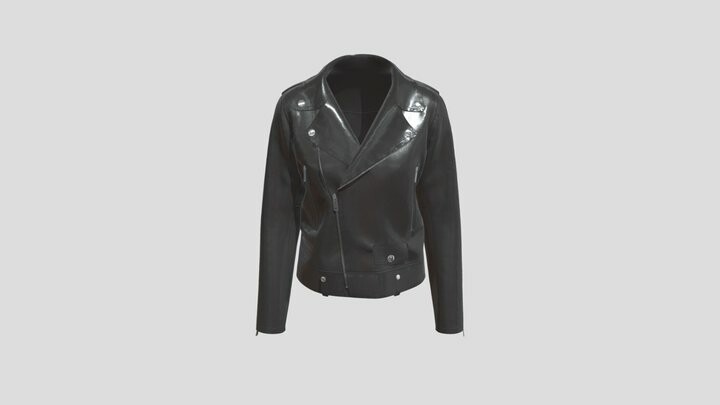 ArtStation - Women Leather Jacket, Marvelous Designer, Clo +obj, fbx | Resources