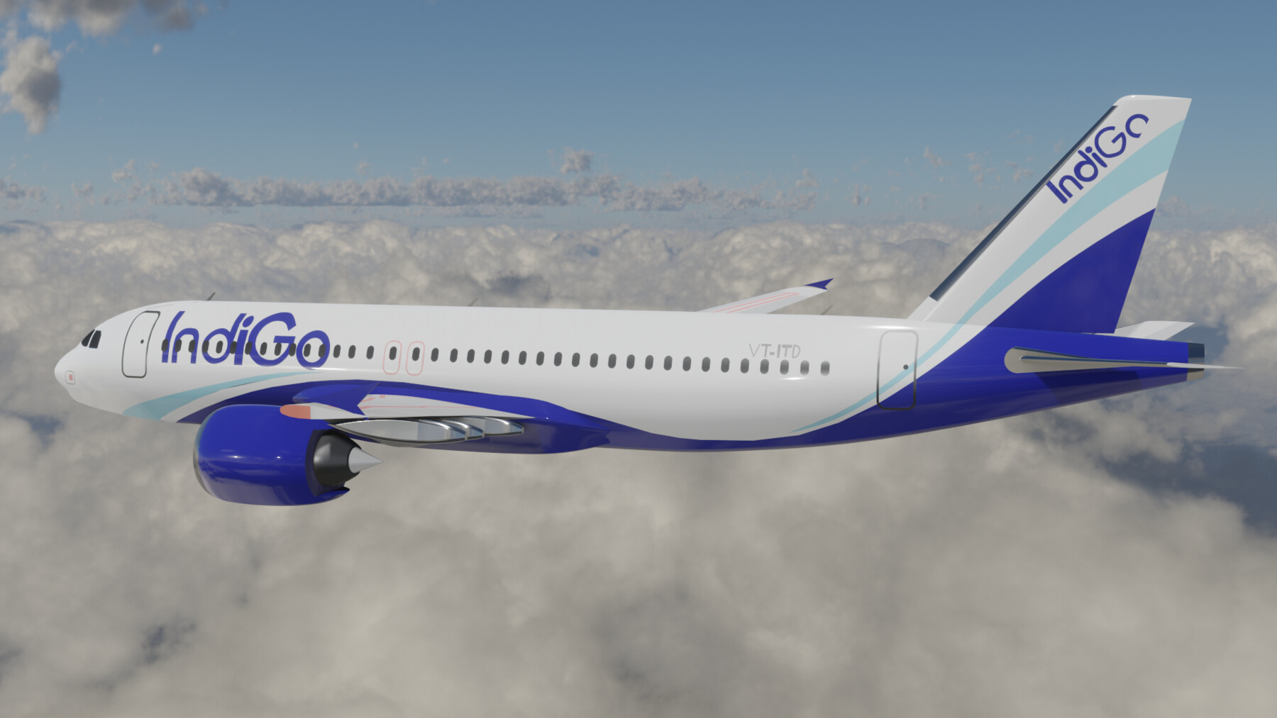 ArtStation - ANIMATED INDIGO FLIGHT GAME READY | Game Assets