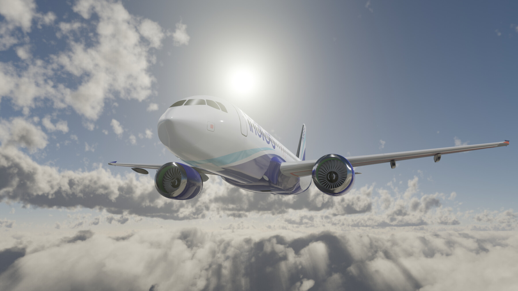 ArtStation - ANIMATED INDIGO FLIGHT GAME READY | Game Assets