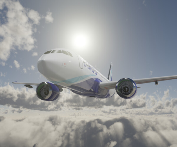 ArtStation - ANIMATED INDIGO FLIGHT GAME READY | Game Assets