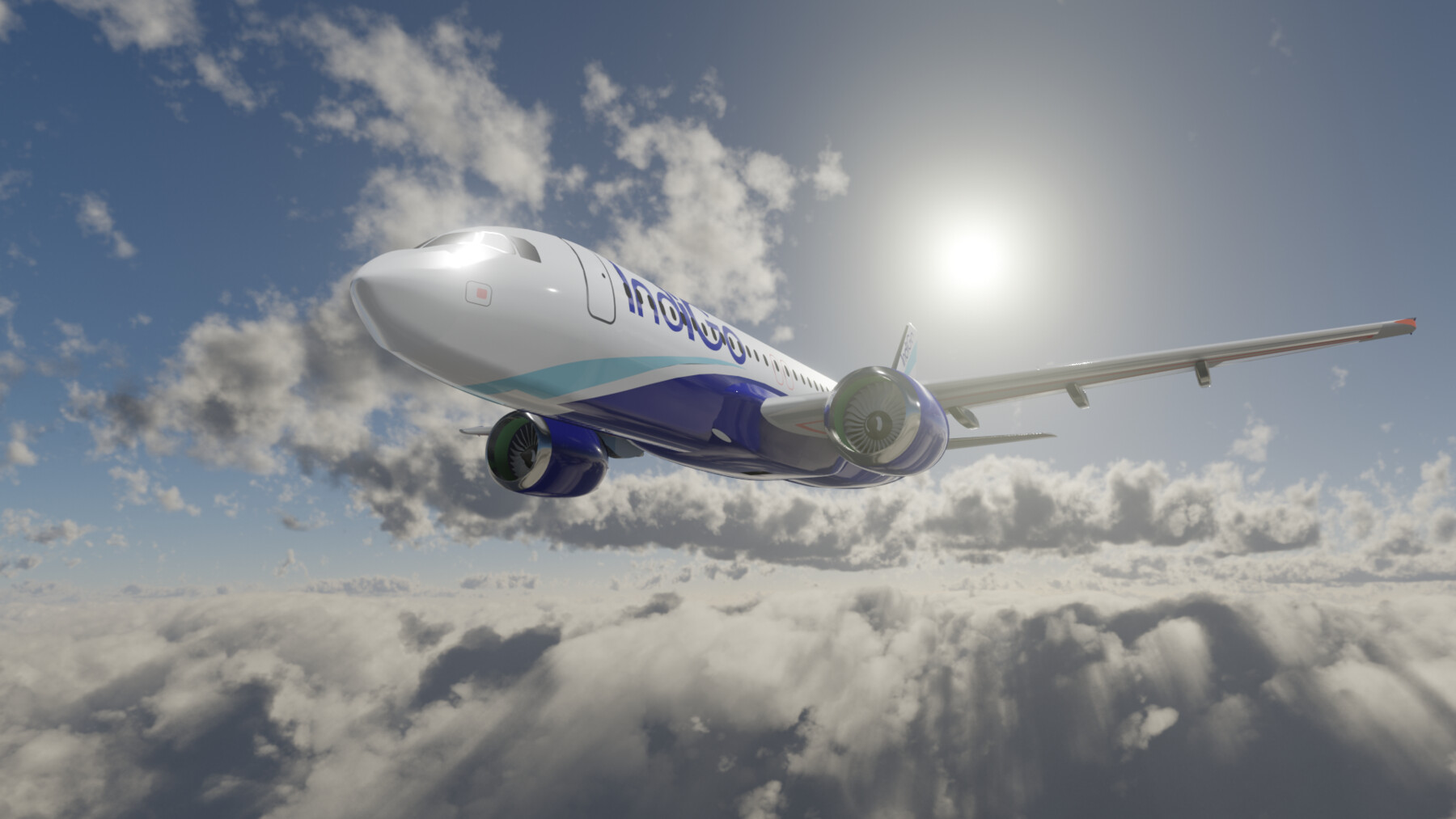 ArtStation - ANIMATED INDIGO FLIGHT GAME READY | Game Assets