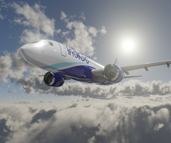 ArtStation - ANIMATED INDIGO FLIGHT GAME READY | Game Assets