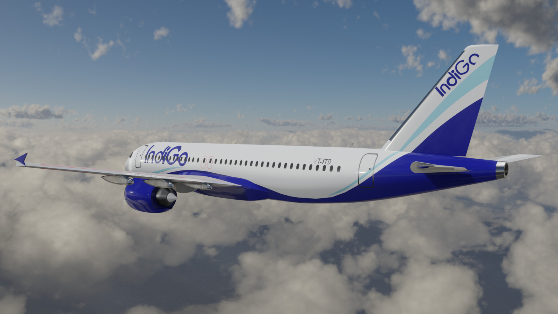 ArtStation - ANIMATED INDIGO FLIGHT GAME READY | Game Assets