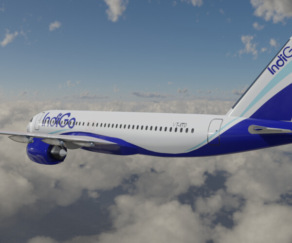 ArtStation - ANIMATED INDIGO FLIGHT GAME READY | Game Assets