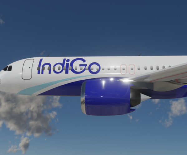 ArtStation - ANIMATED INDIGO FLIGHT GAME READY | Game Assets