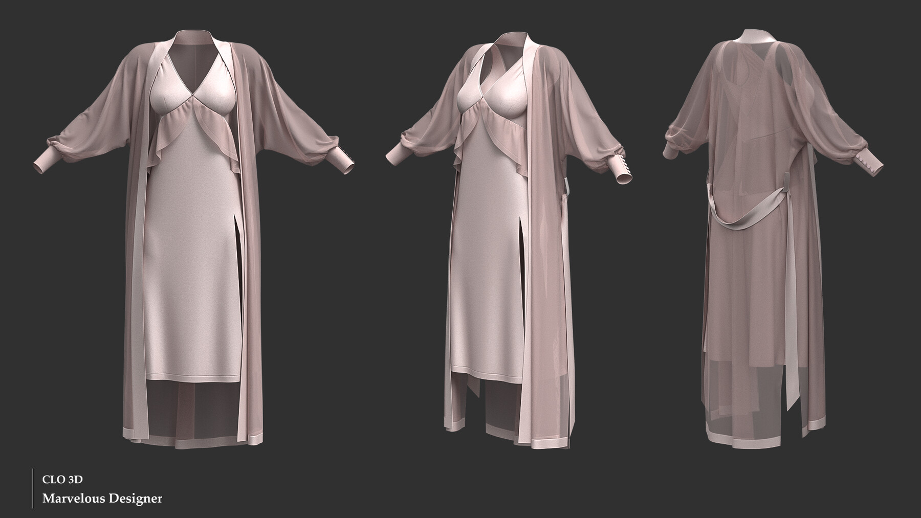 ArtStation - Female night set / Marvelous Designer/Clo3D project file ...