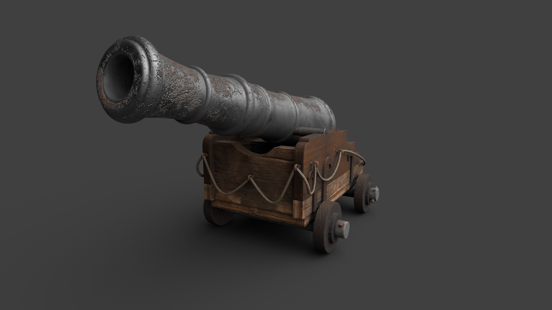 ArtStation - Long Range Canon V1 3d Model | Game Assets