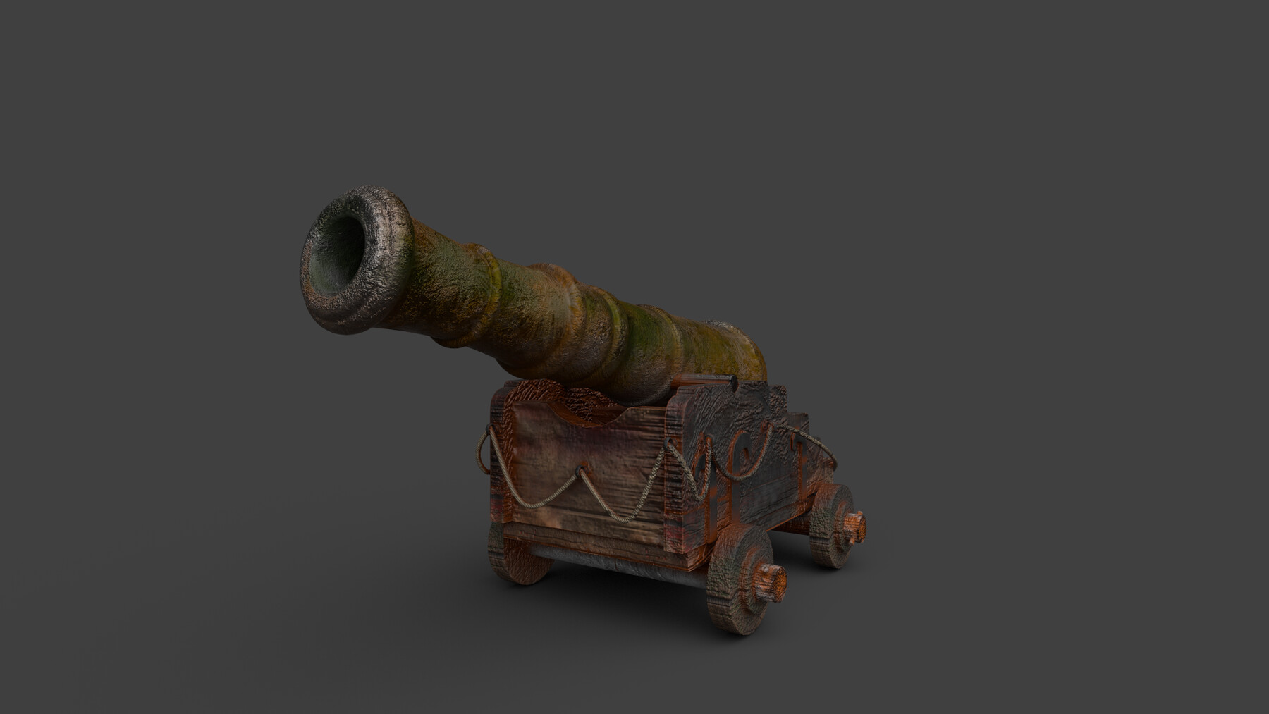 ArtStation - Long Range Canon V1 3d Model | Game Assets