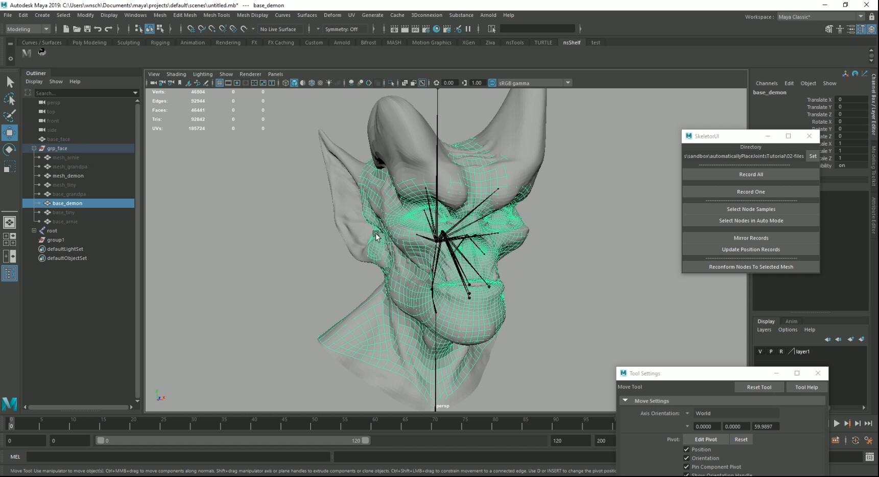 ArtStation - Automatic Skeleton Placement In Any Character, Any Pose, Any Topology | Tutorials