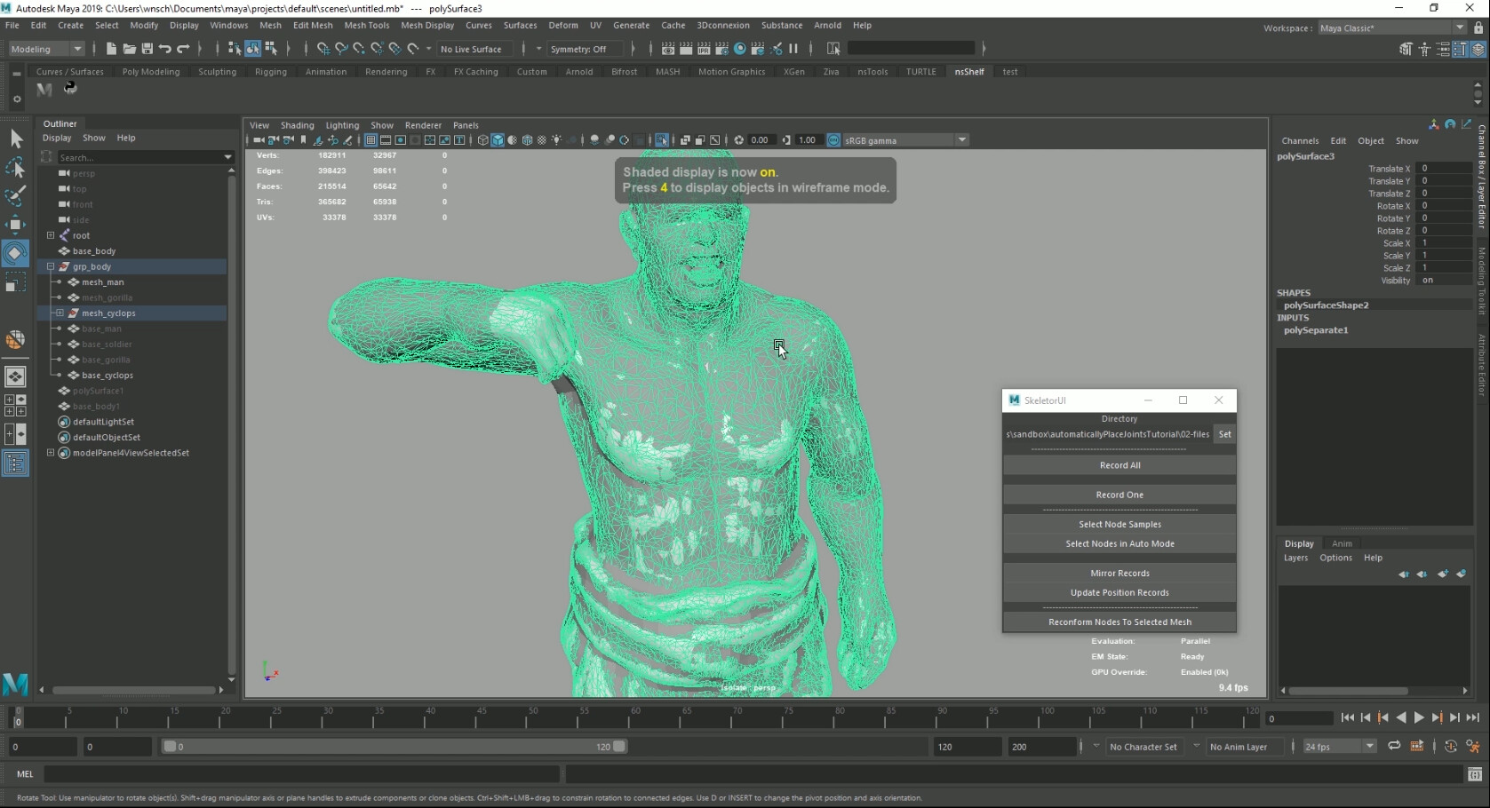 ArtStation - Automatic Skeleton Placement In Any Character, Any Pose, Any Topology | Tutorials