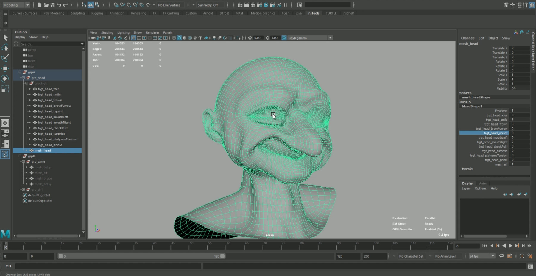 ArtStation - Automatic BlendShape Transfer to Different Topology | Tutorials