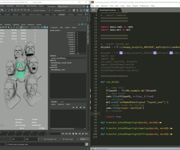 ArtStation - Automatic BlendShape Transfer to Different Topology ...