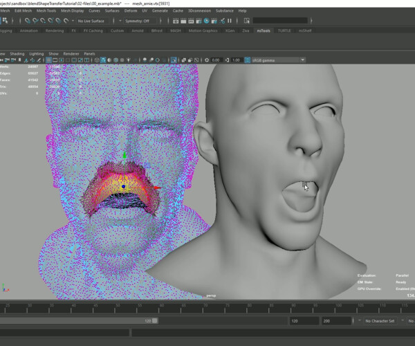 ArtStation - Automatic BlendShape Transfer to Different Topology ...