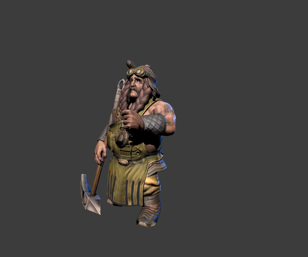 ArtStation - Dwarf Miner | Game Assets