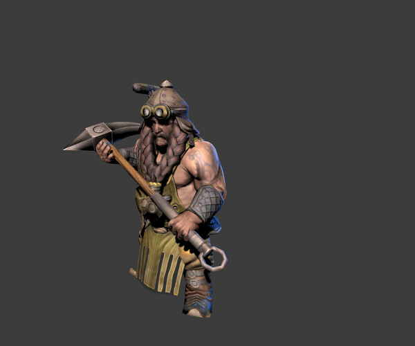 ArtStation - Dwarf Miner | Game Assets