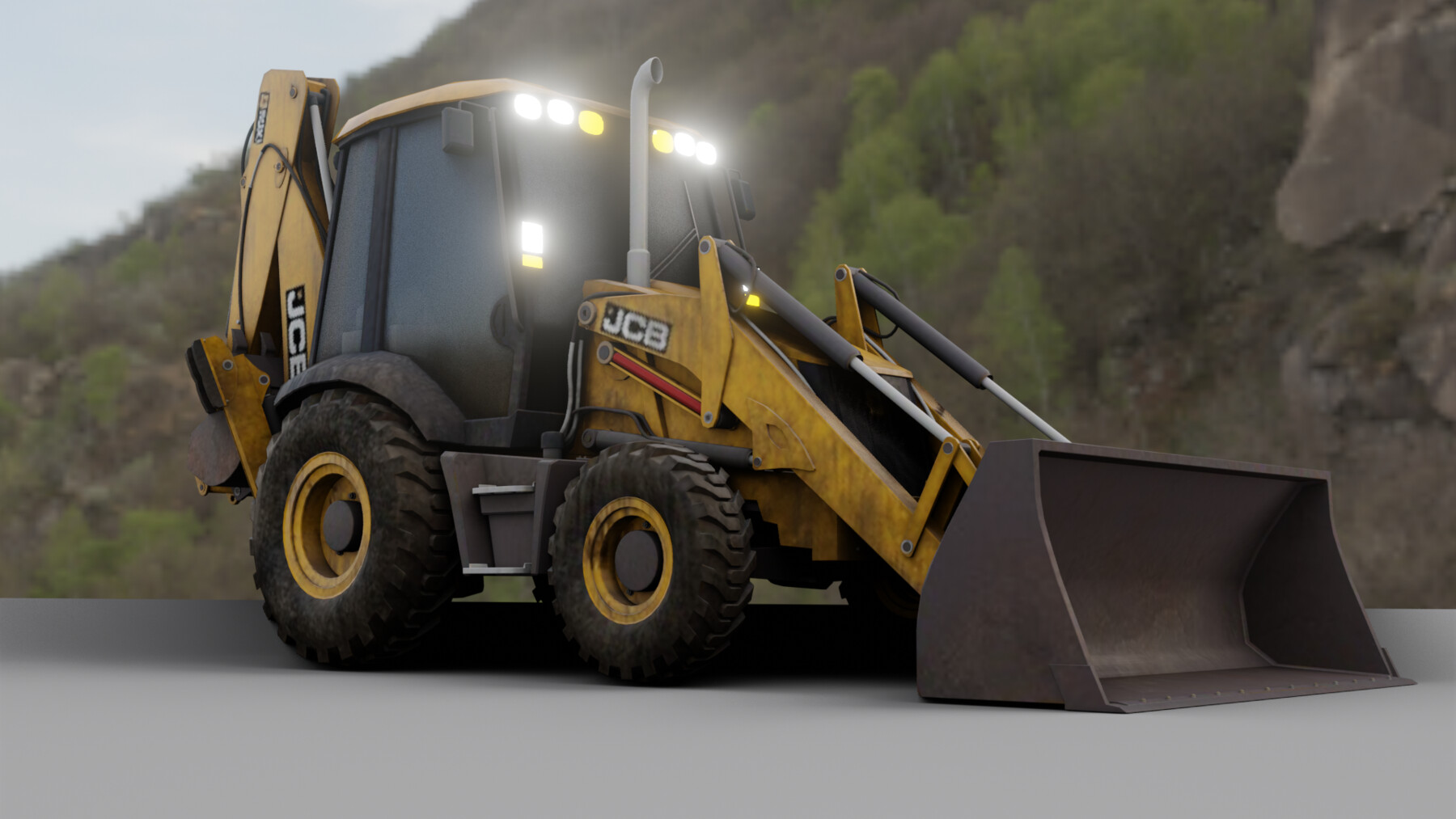 ArtStation - JCB BULLDOZER GAME READY | Game Assets