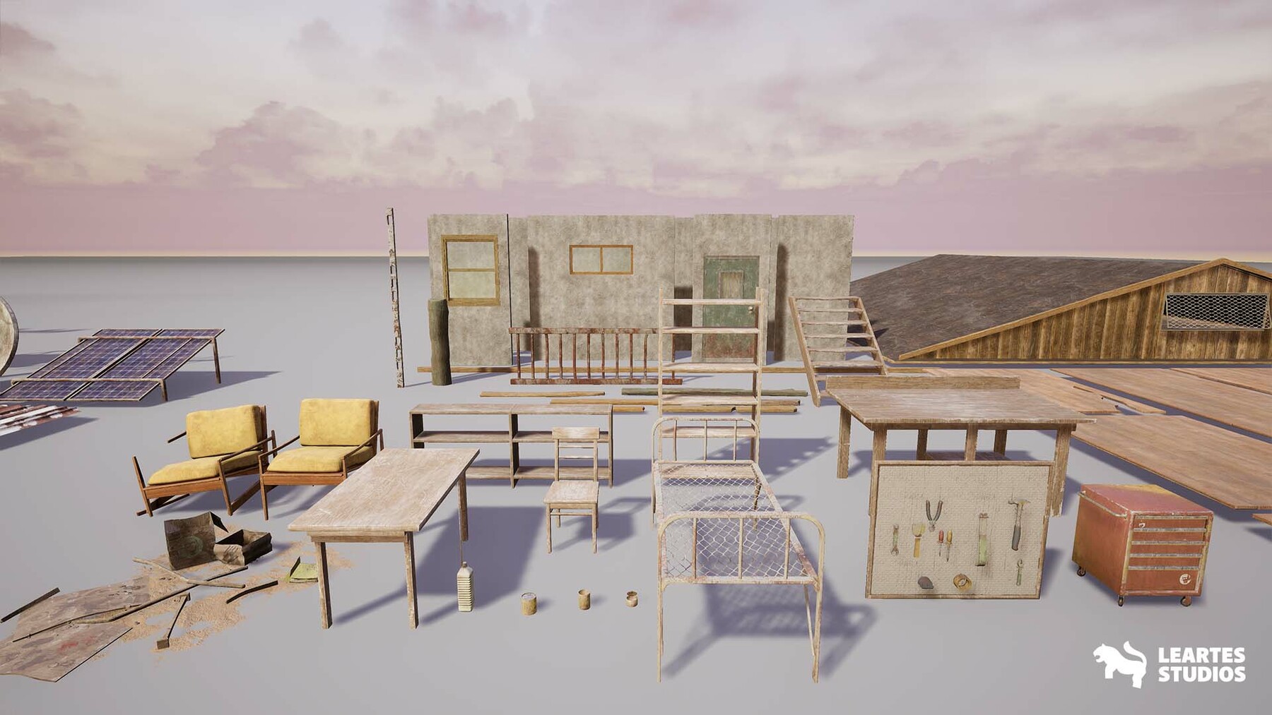 ArtStation - Post Apocalyptic Desert Environment | Game Assets