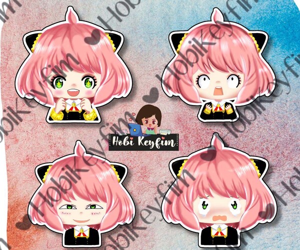 ArtStation - Anya Forger Emotes, Spy X Family /Instant Download/ Print ...