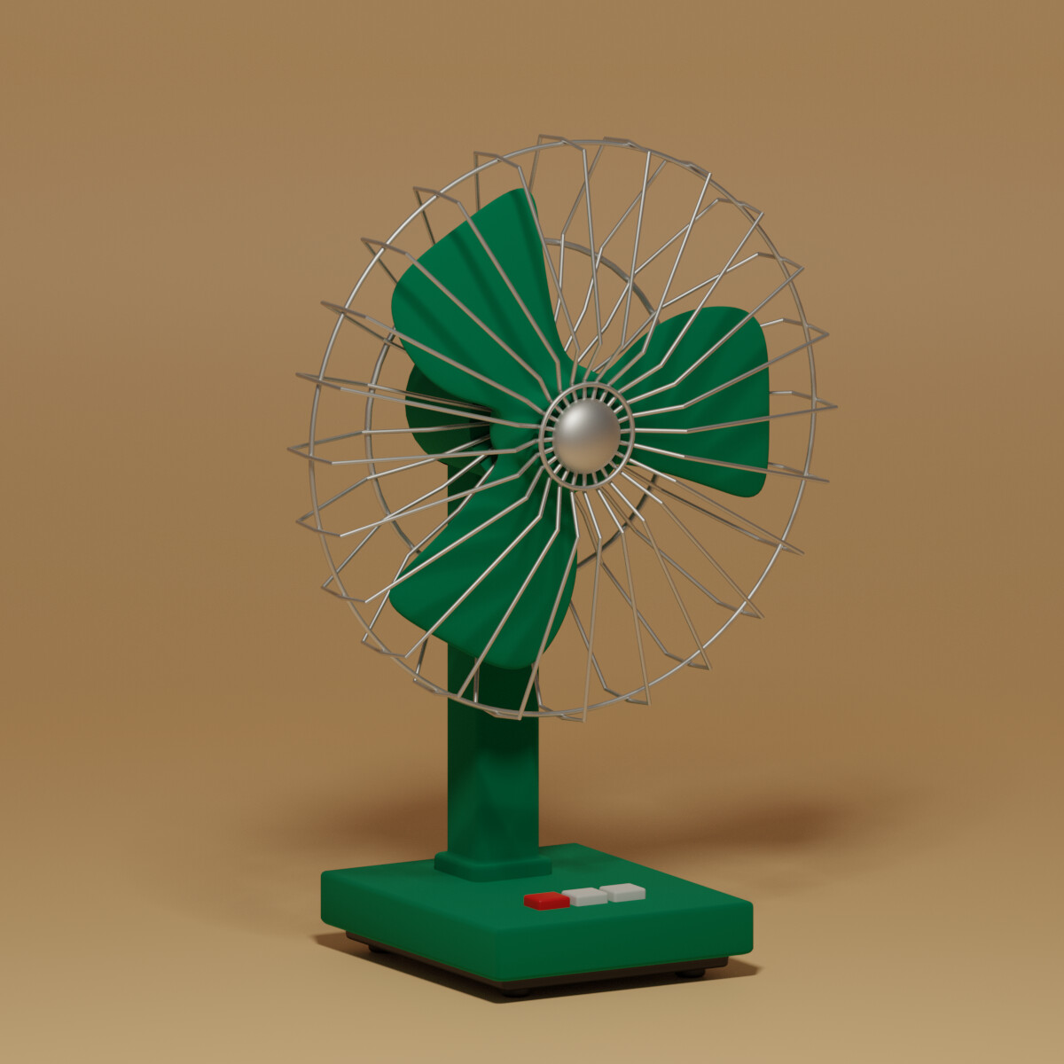 ArtStation - Cartoon Vintage Retro Table Fan 3D model | Resources