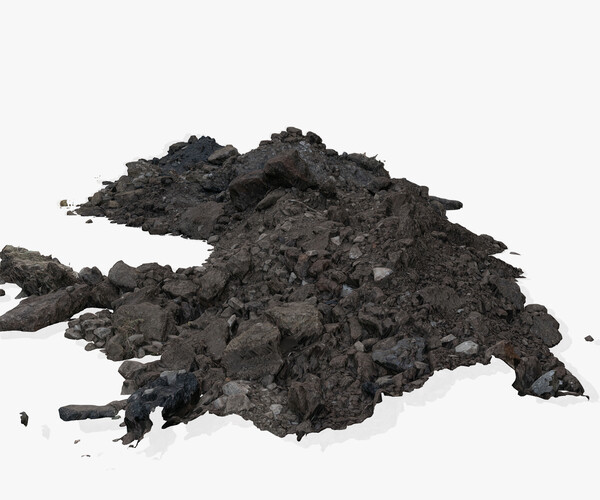 ArtStation - Piles of dark construction gardening soil mud land earth ...