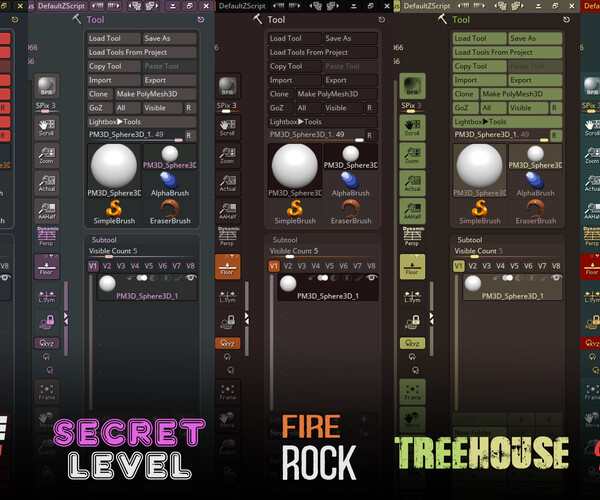 Artstation Zbrush Ui Colors Iii User Interface Colors Resources
