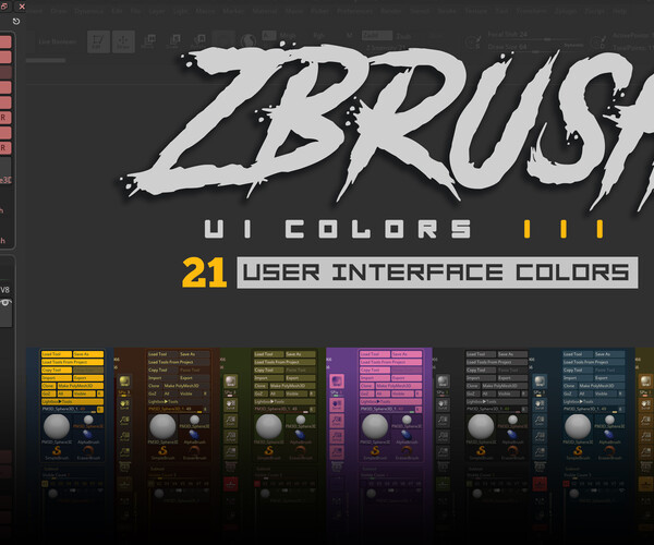 ArtStation - ZBrush UI Colors III: User Interface colors | Resources