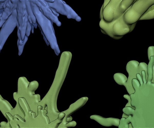 ArtStation - blood stains / splatter / drops stylized IMM brush and ...