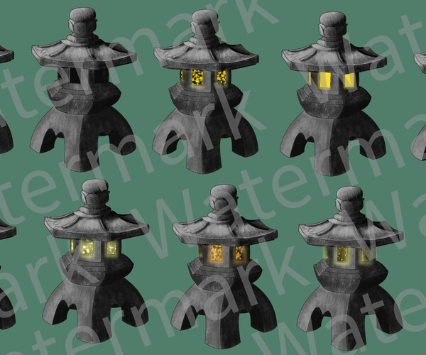 ArtStation - Pagoda Set 1 | Game Assets