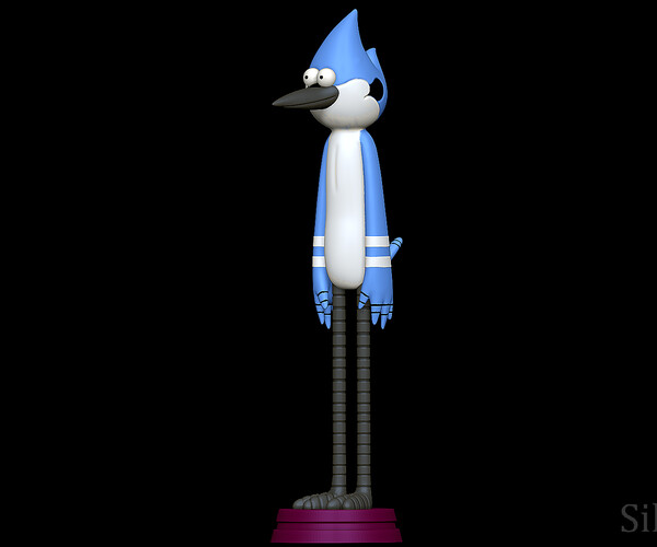 ArtStation - Mordecai - Regular Show 3D print model | Resources