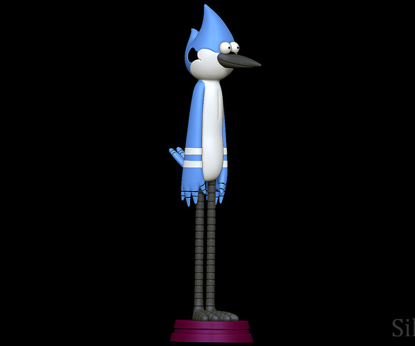 ArtStation - Mordecai - Regular Show 3D print model | Resources