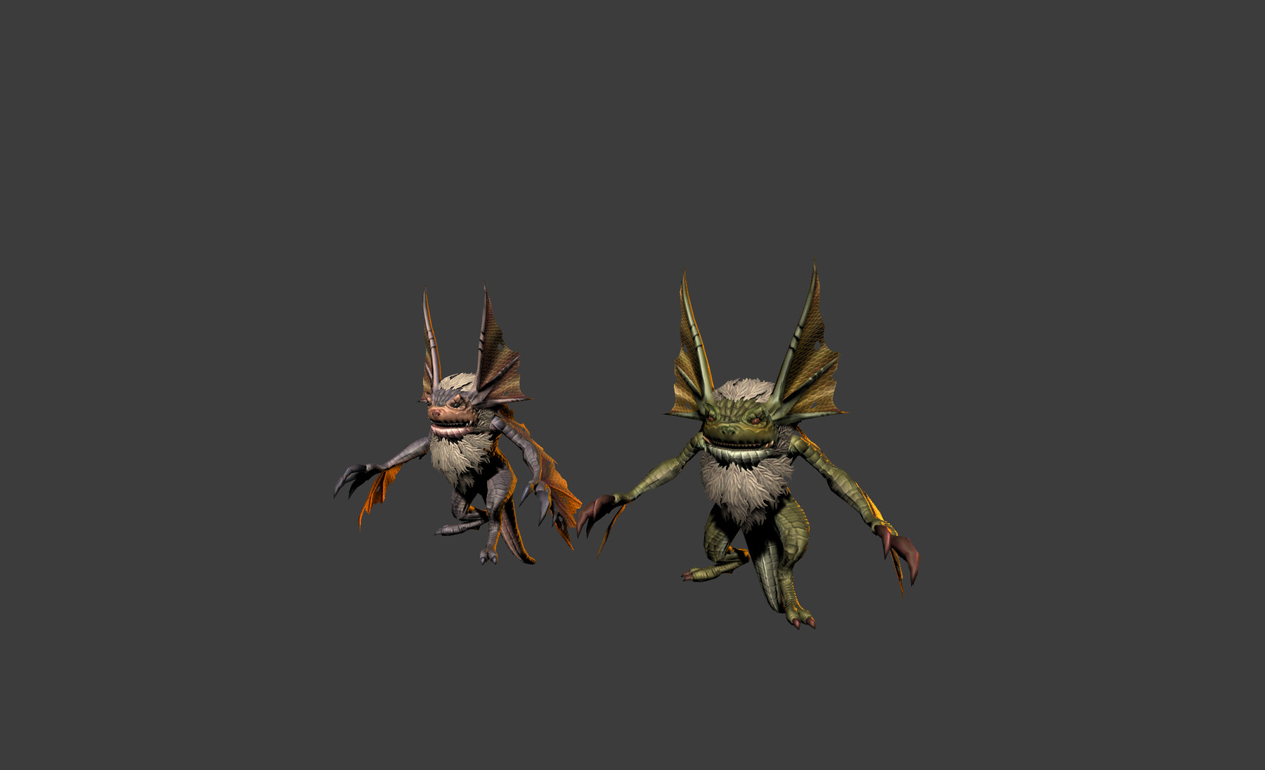 ArtStation - Bat Lizard Demon Mutant | Game Assets