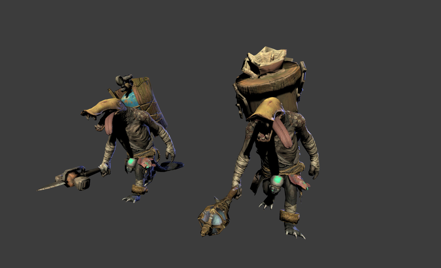 ArtStation - Duck Worker Mutant Alien | Game Assets