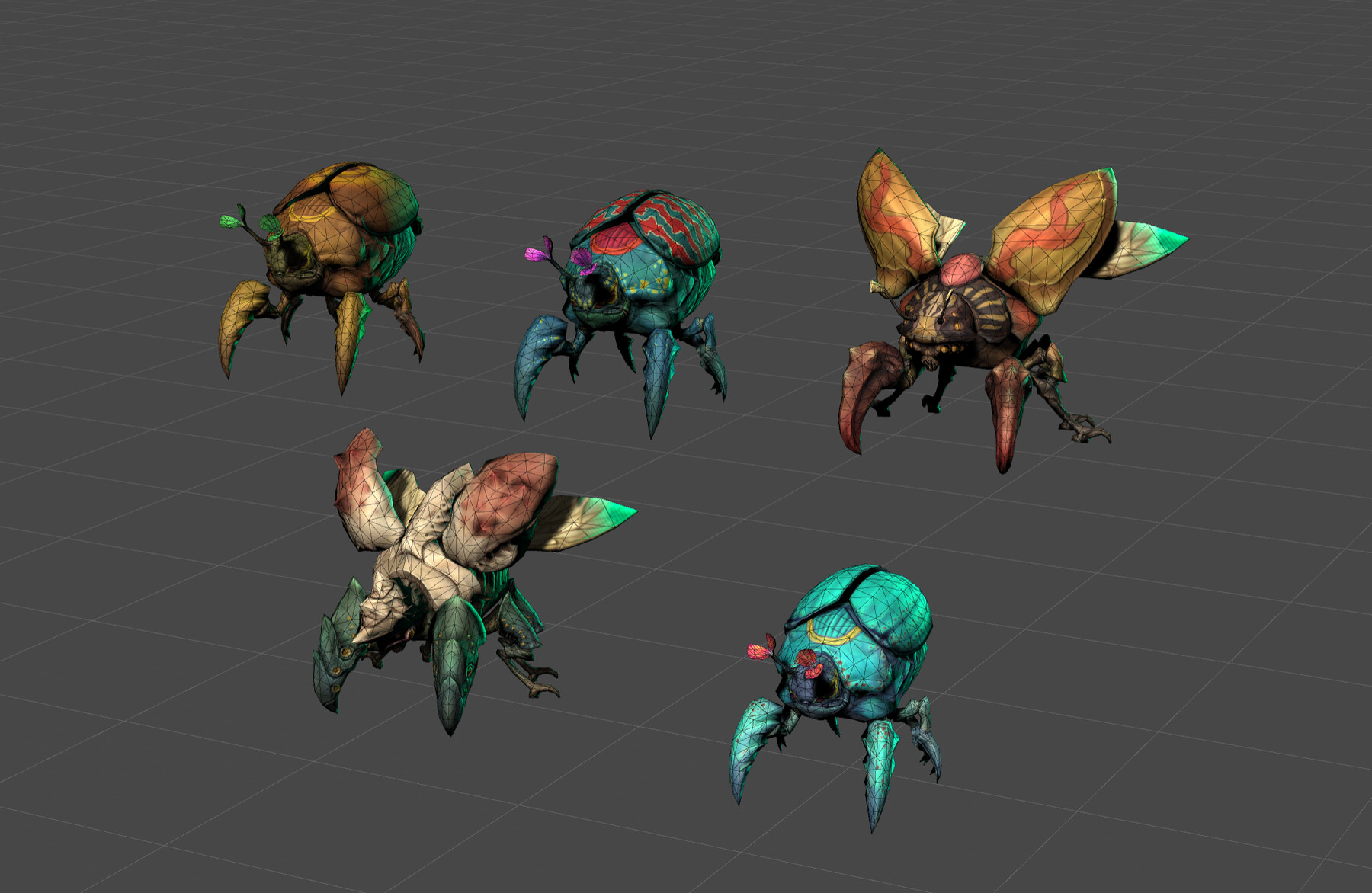 ArtStation - Beetle Creature Bug Mutant | Game Assets