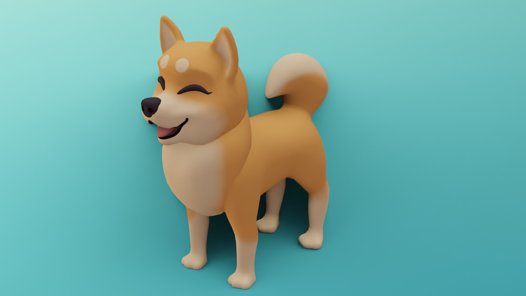 ArtStation - ANIMATED CATOON DOG LOW POLY | Game Assets