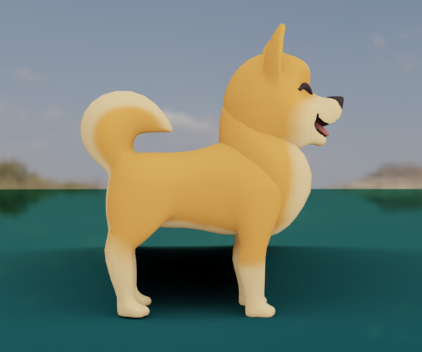 ArtStation - ANIMATED CATOON DOG LOW POLY | Game Assets