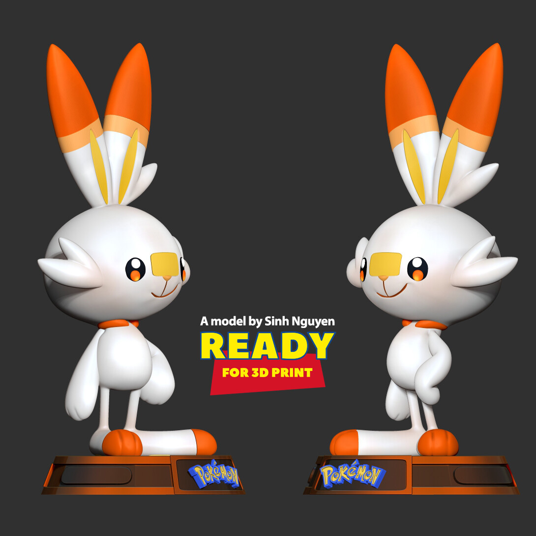 ArtStation - Scorbunny - Pokemon Fanart | Resources