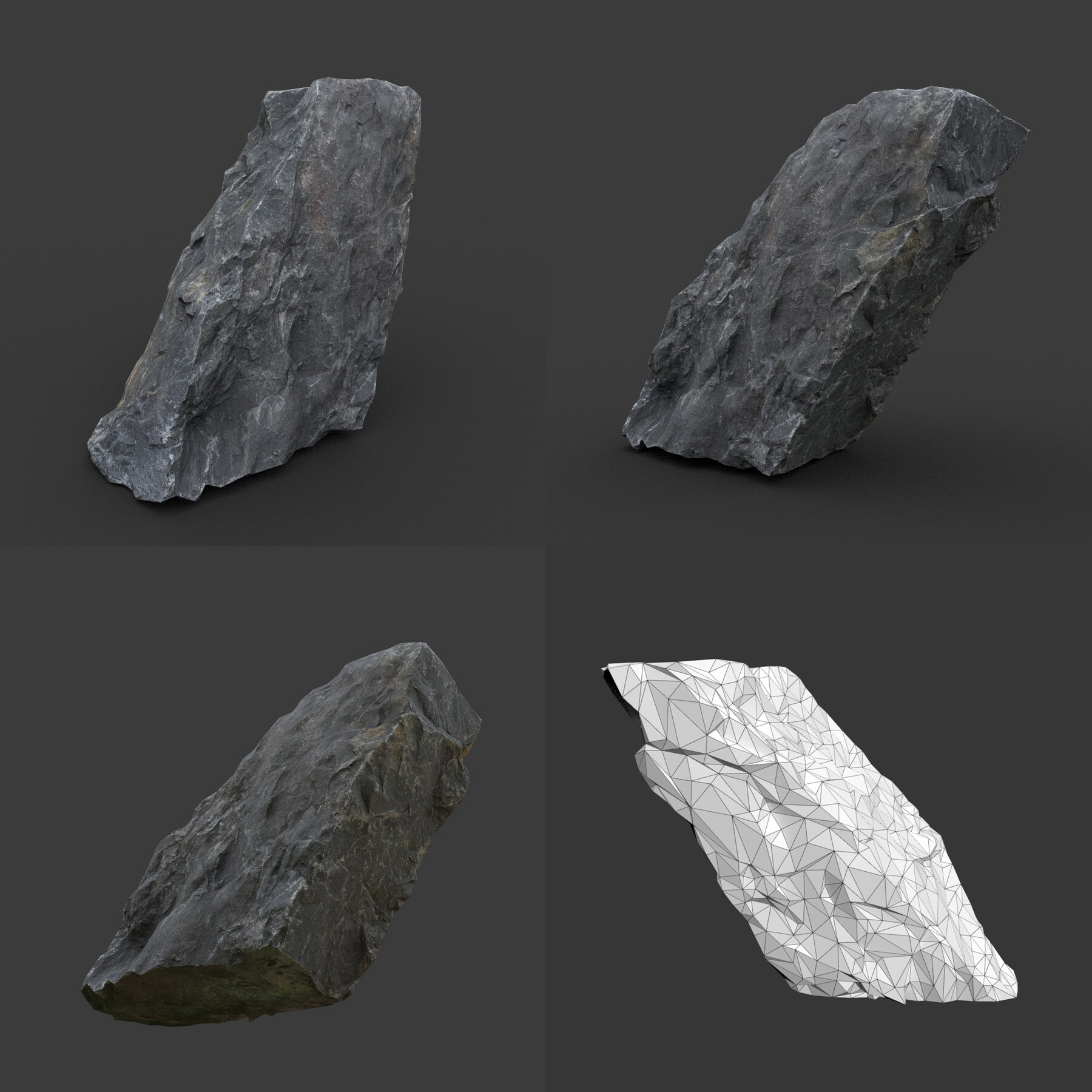 ArtStation - Gray Sharp Rock 220817 Photogrammetry - Ultra HD 16K ...