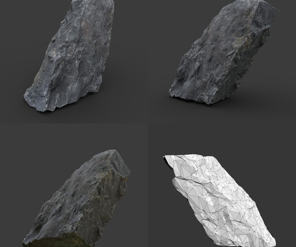 ArtStation - Gray Sharp Rock 220817 Photogrammetry - Ultra HD 16K ...
