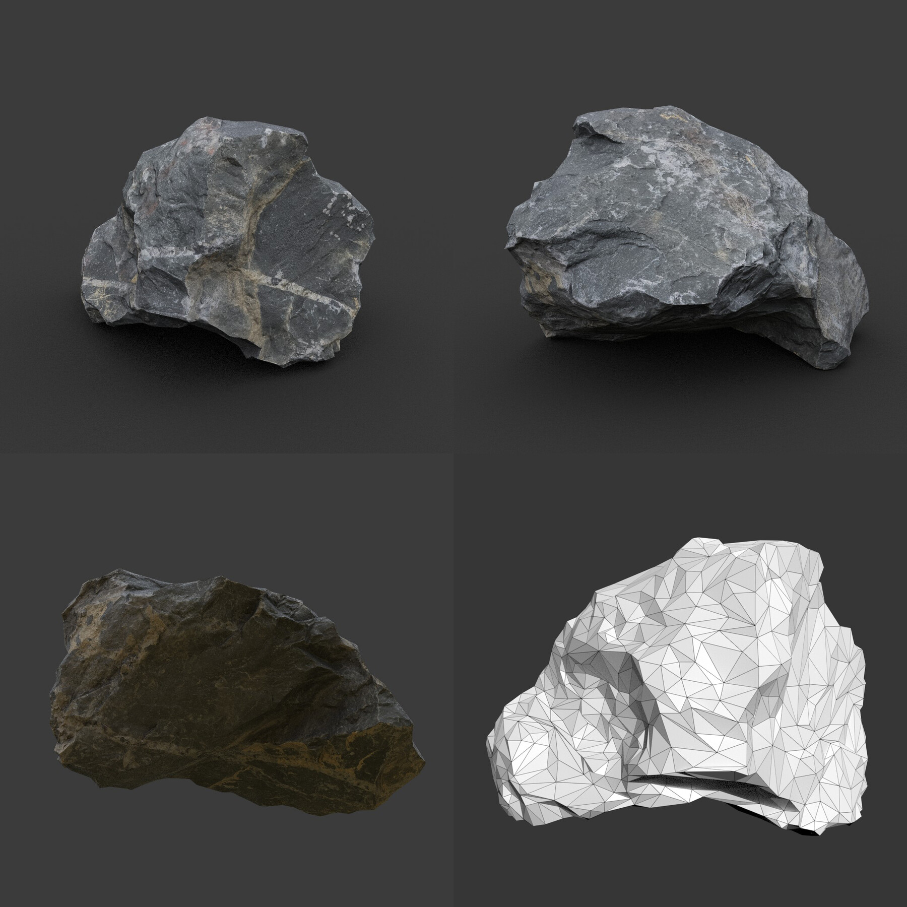 ArtStation - Gray Sharp Rock 220817 Photogrammetry - Ultra HD 16K ...