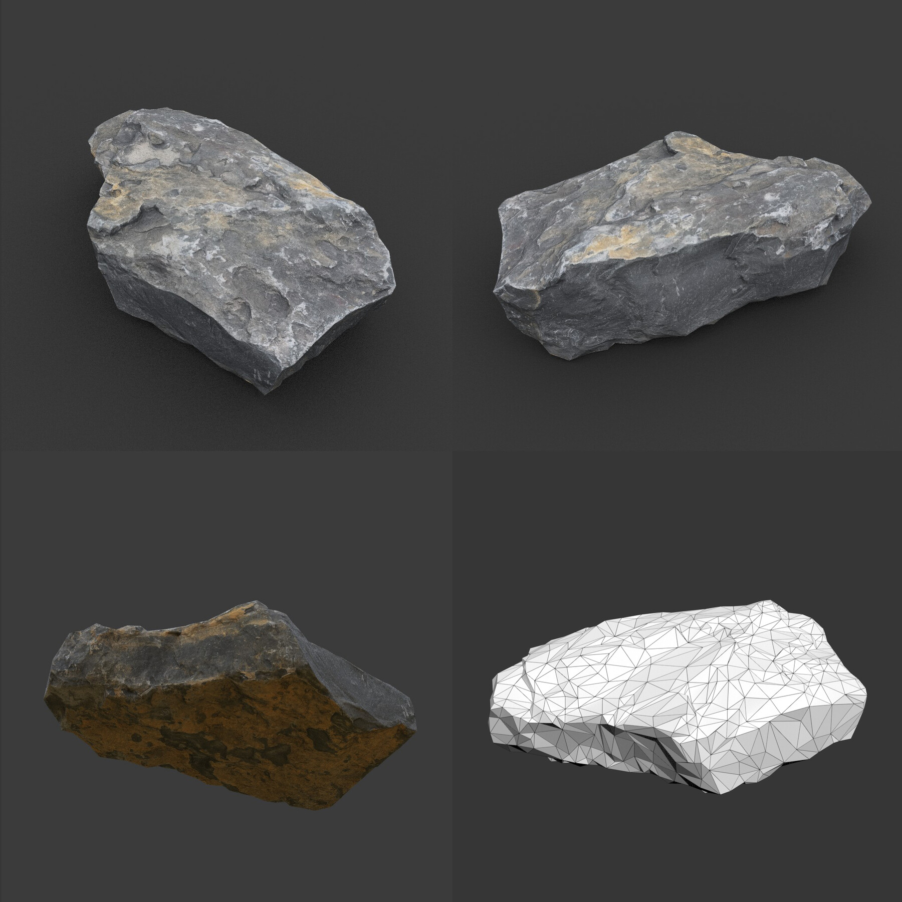 ArtStation - Gray Sharp Rock 220817 Photogrammetry - Ultra HD 16K ...