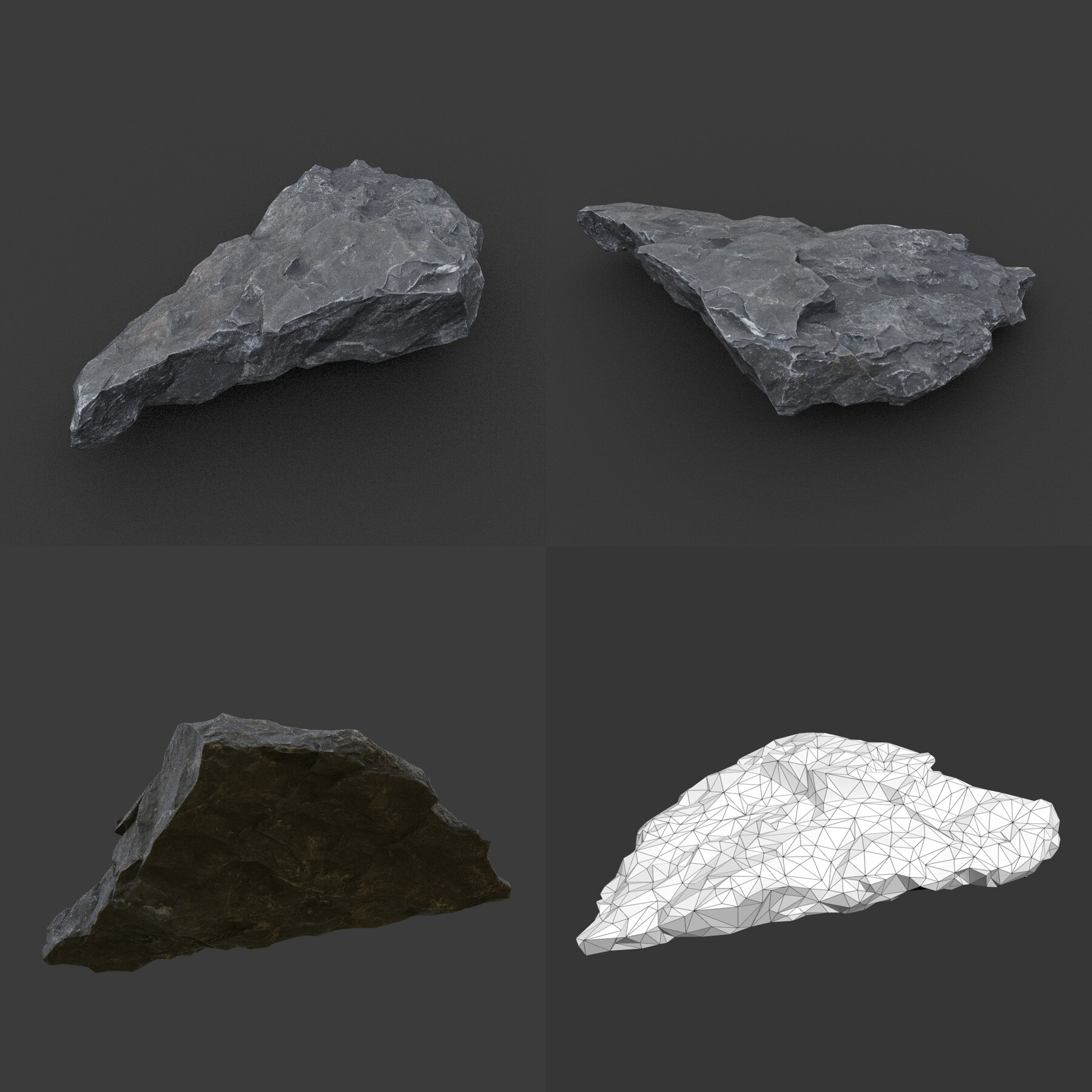 ArtStation - Gray Sharp Rock 220817 Photogrammetry - Ultra HD 16K ...