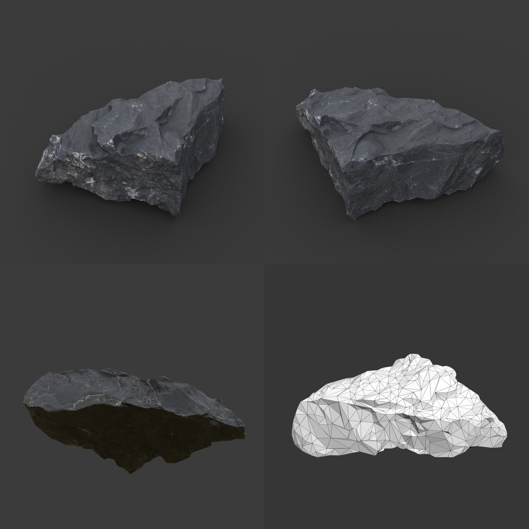 ArtStation - Gray Sharp Rock 220817 Photogrammetry - Ultra HD 16K ...