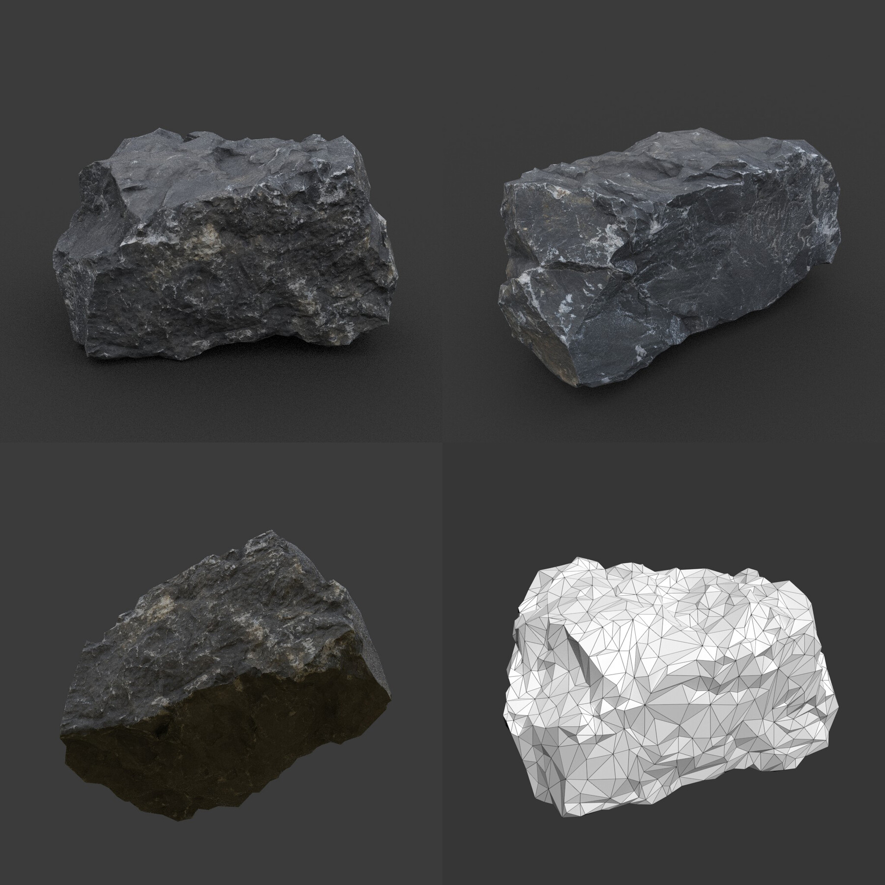 ArtStation - Gray Sharp Rock 220817 Photogrammetry - Ultra HD 16K ...