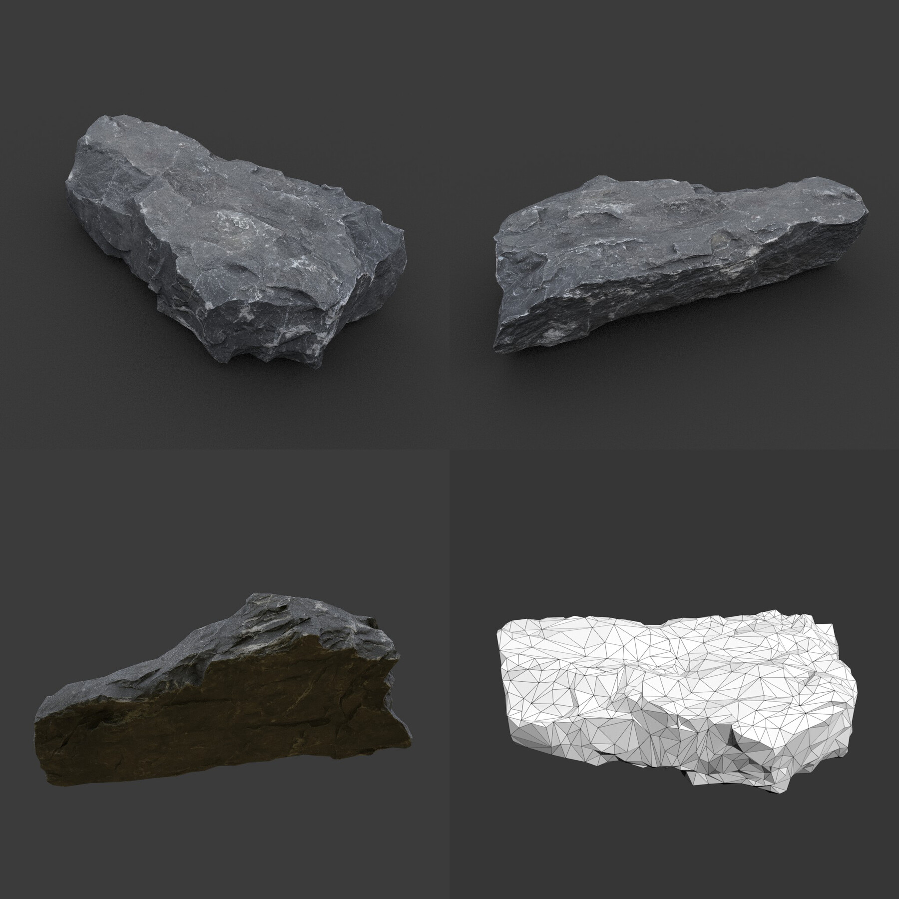 ArtStation - Gray Sharp Rock 220817 Photogrammetry - Ultra HD 16K ...