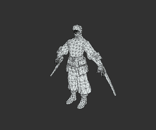 ArtStation - Male Assassin Fighter Kukri | Game Assets