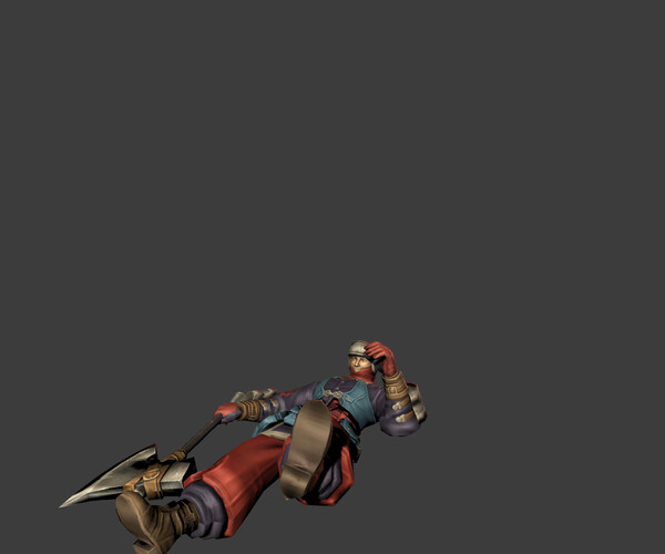 ArtStation - Male Assassin Fighter Stick | Game Assets