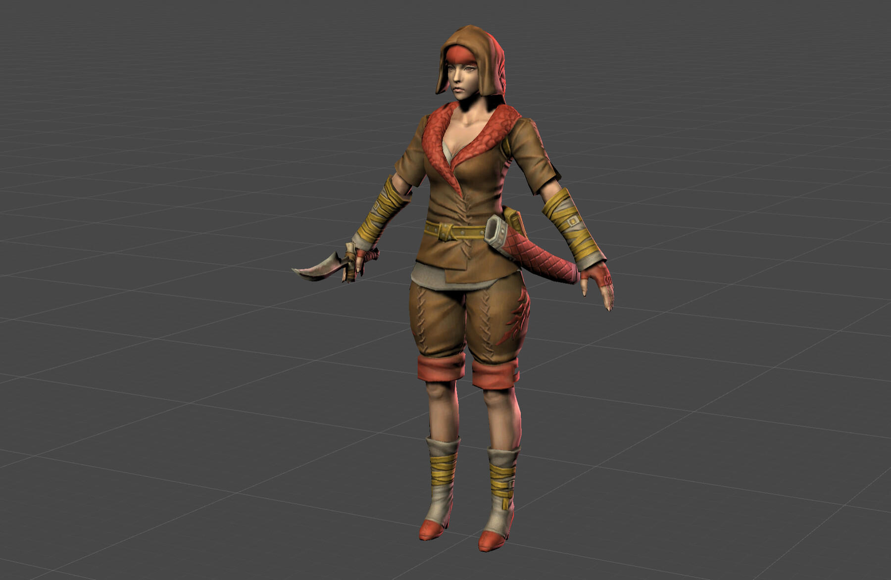 ArtStation - Soldier Female Dagger | Game Assets