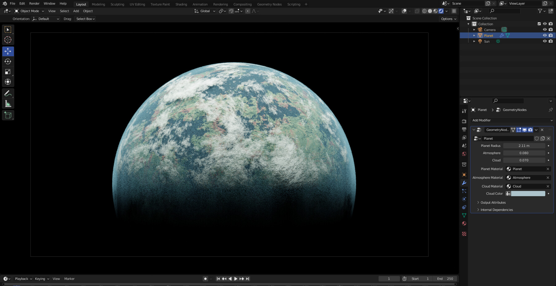 ArtStation - Planet Generator for Blender | Resources
