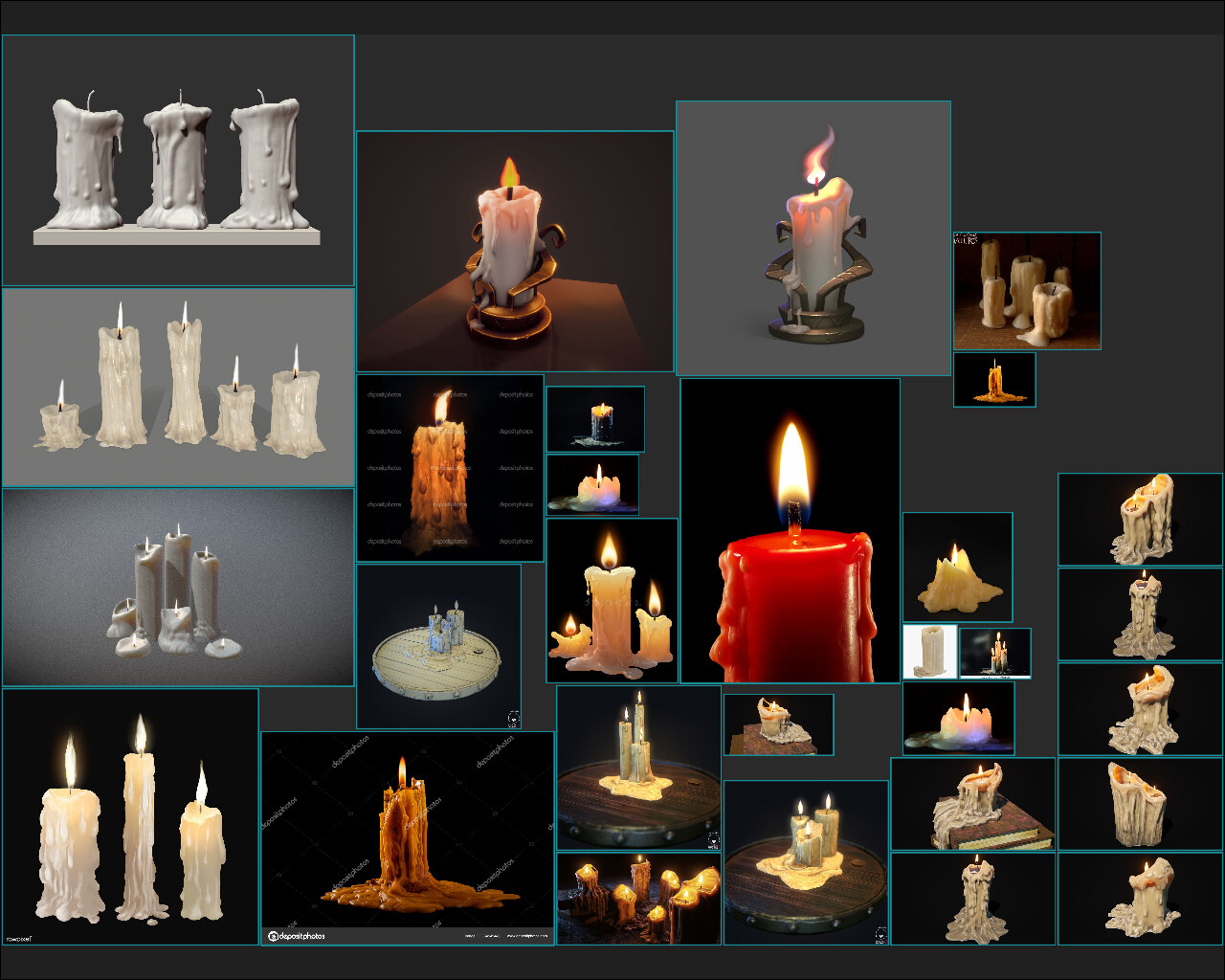 ArtStation - Set of candles | Resources