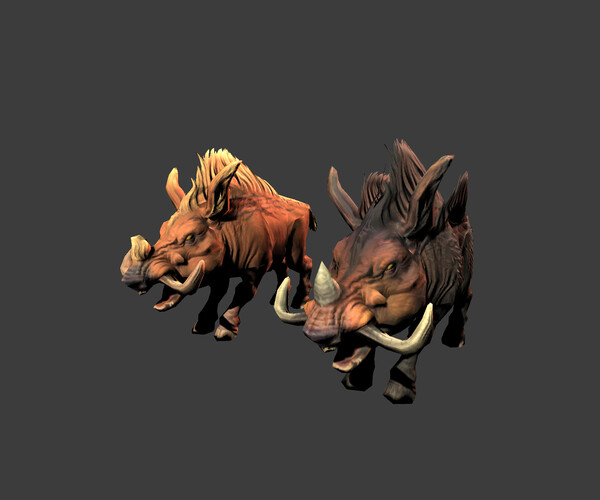 ArtStation - Boar Beast Animal | Game Assets